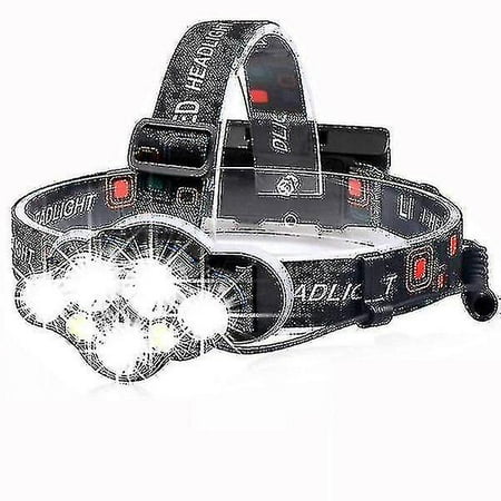 Rechargeable Headlamp, 8 Led 18000 Lumen Headlamp With 1 Usb Cable And ...