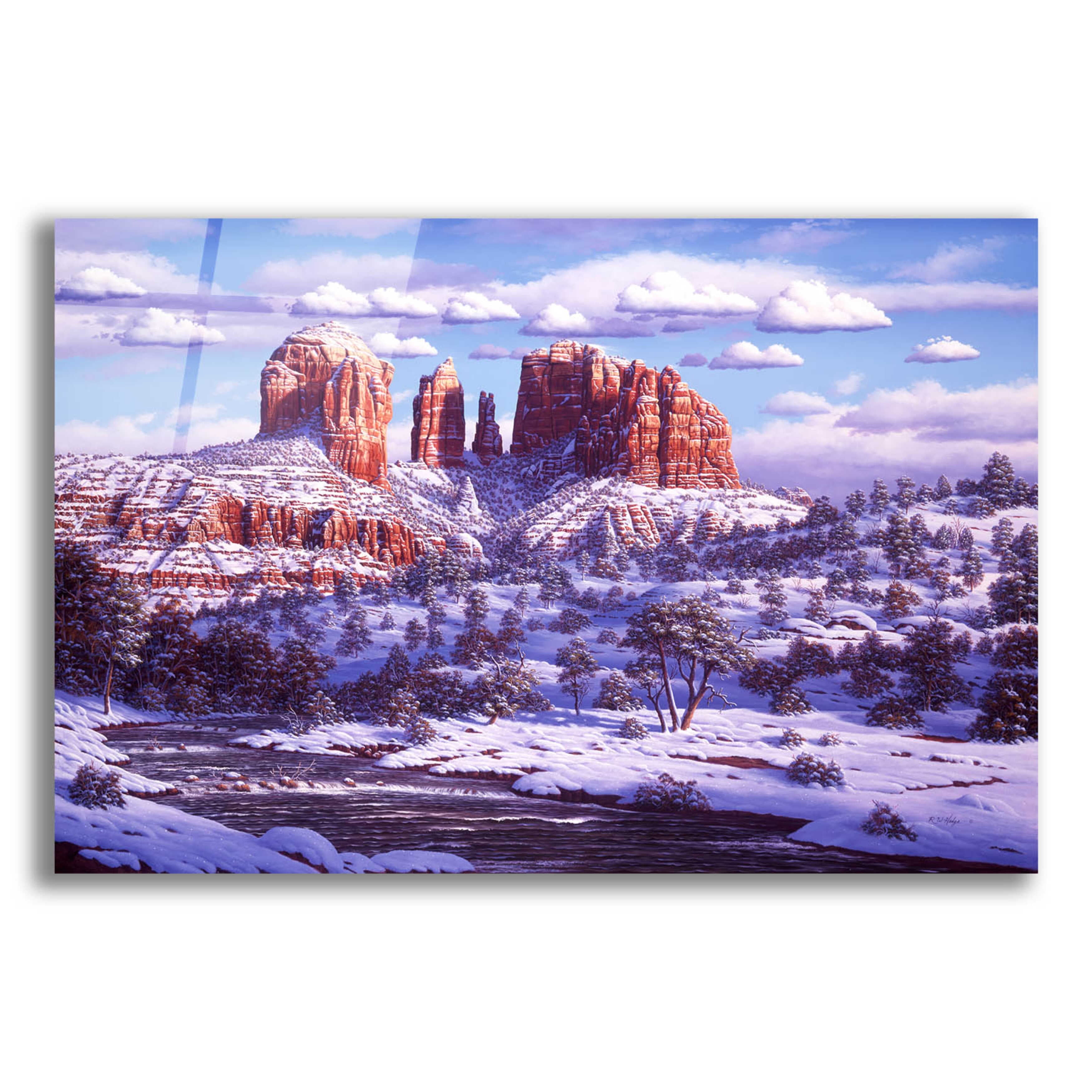 Epic Art 'The Spirit Of Red Rocks' by R. Hed, Acrylic Glass Wall Art ...