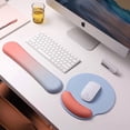 Cute Pastel Mouse Pad with Wrist Rest Non-Slip Ergonomic Memory Foam ...