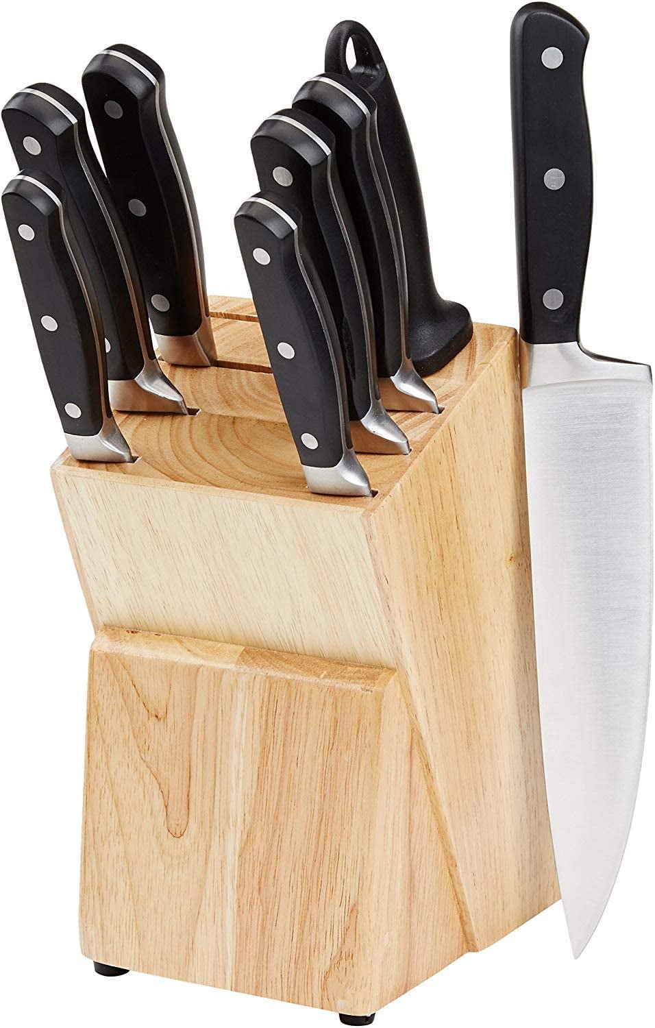 SOURCE 9-Piece Premium Kitchen Knife Block Set, High-Carbon Stainless ...
