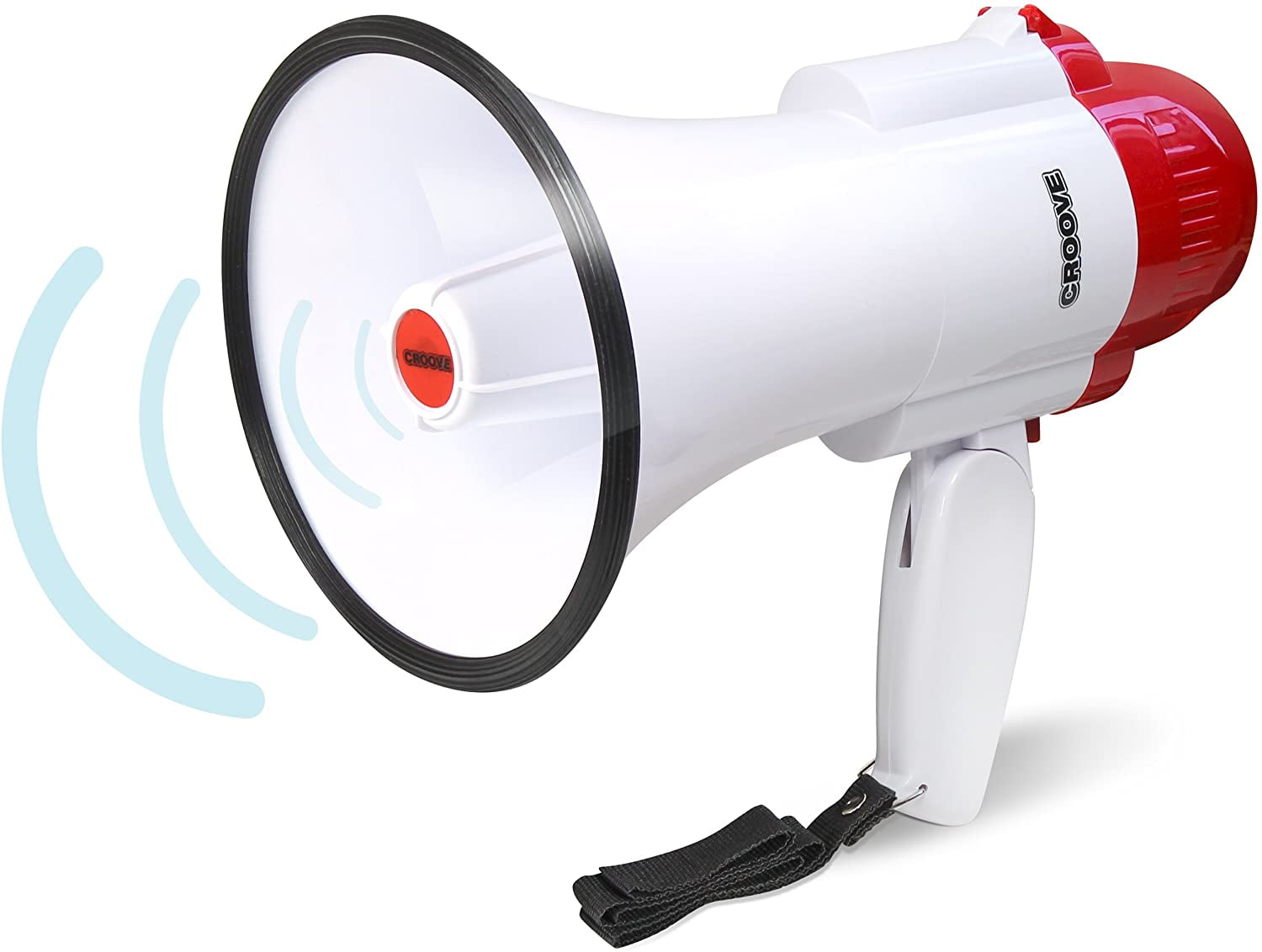 Croove Plastic Megaphone Bullhorn With Siren, 30 Watt Powerful and ...