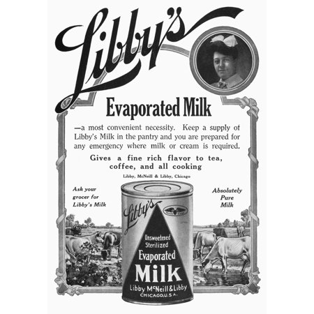Evaporated Milk. /Namerican Advertisement For Libby'S Evaporated Milk ...