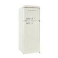 Frigidaire 7.5 Cu. ft. Top Freezer Refrigerator in Cream, Rounded ...