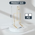 8 Pieces Tea Cup and Saucer Display Stand Holder Cup Saucer Holder Pack ...