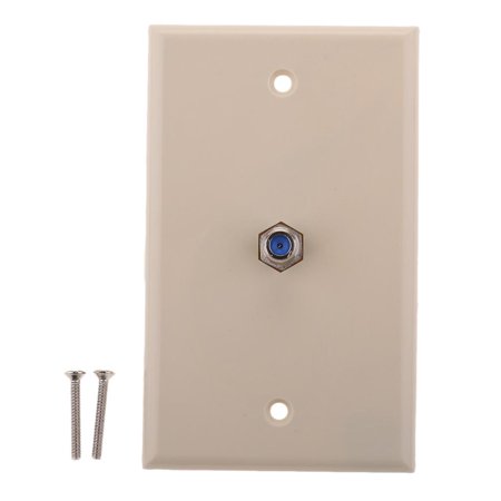 Coaxial Television Cable Wall Plate Single | Walmart Canada