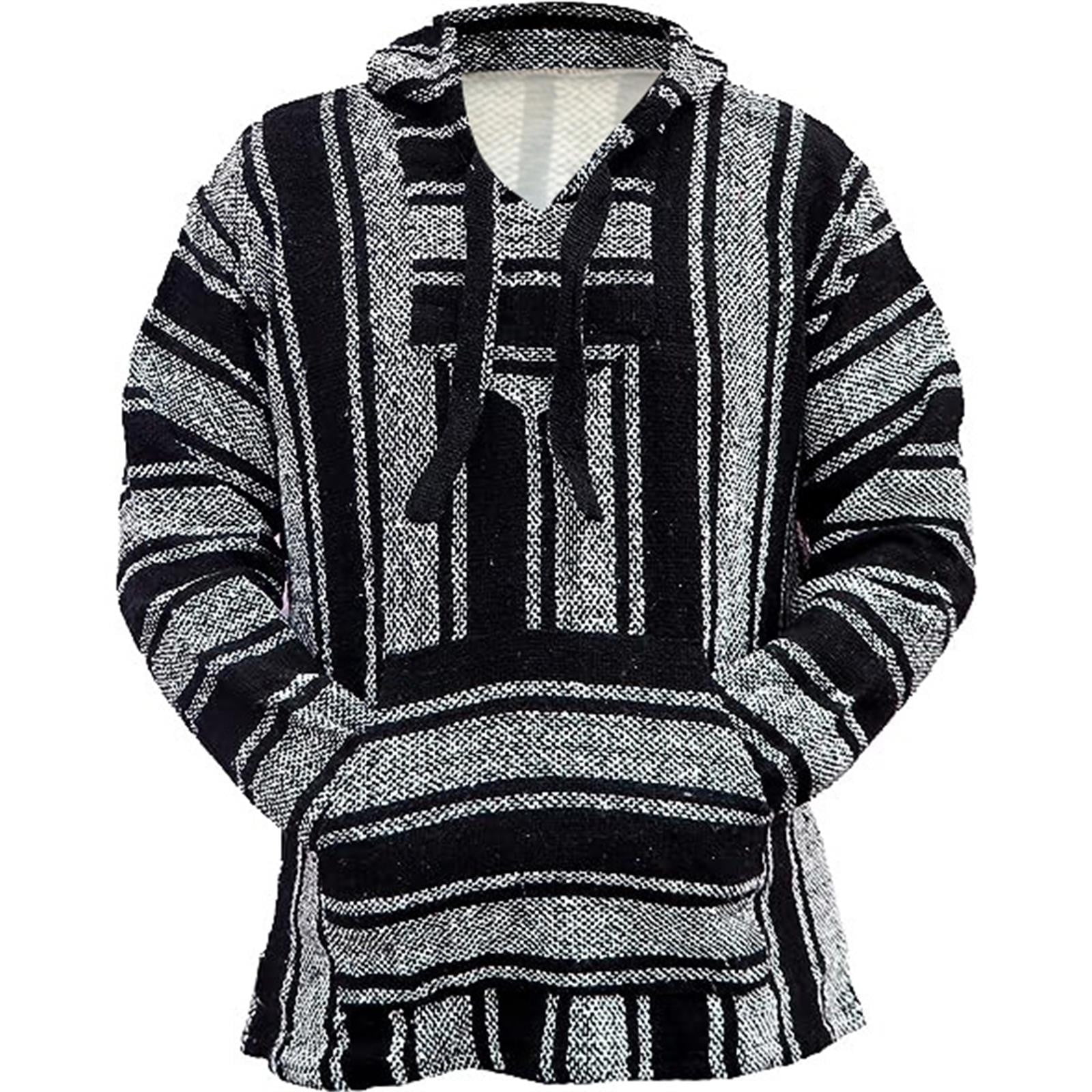 Click here for Feolixe Mexican Hoodie Hippie Surf Poncho Sweater... prices