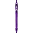Bic Gelocity Quick Dry Gel Pen Ultra Purple Fast Drying Soft Grip 07mm Point 12 Pcs