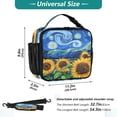 ALAZA Sunflowers Oil Paint Insulated Lunch Box Lunch Bag Cooler Tote ...