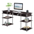 Pemberly Row No-Tools 60-inch Deluxe Student Desk with Shelves in ...