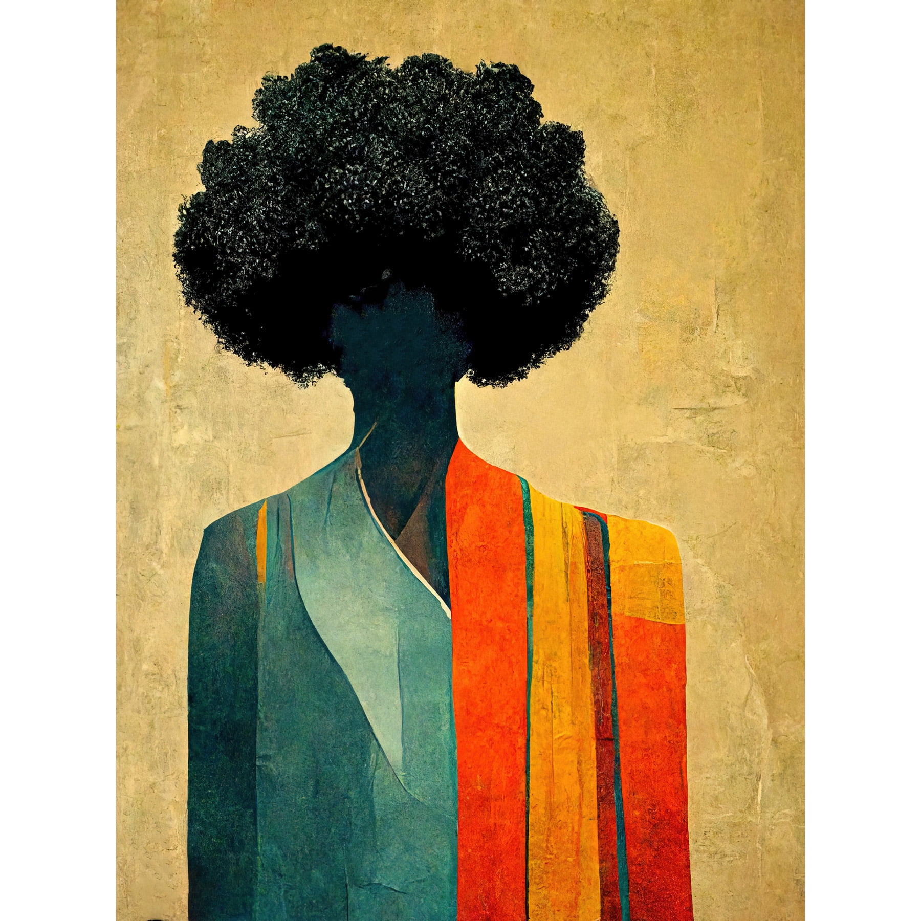 Modern Abstract African Tribal Art Unframed Wall Art Print Poster Home ...