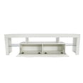 TV Stand with Remote Control LED Light Belt, Wood TV Cabinet ...