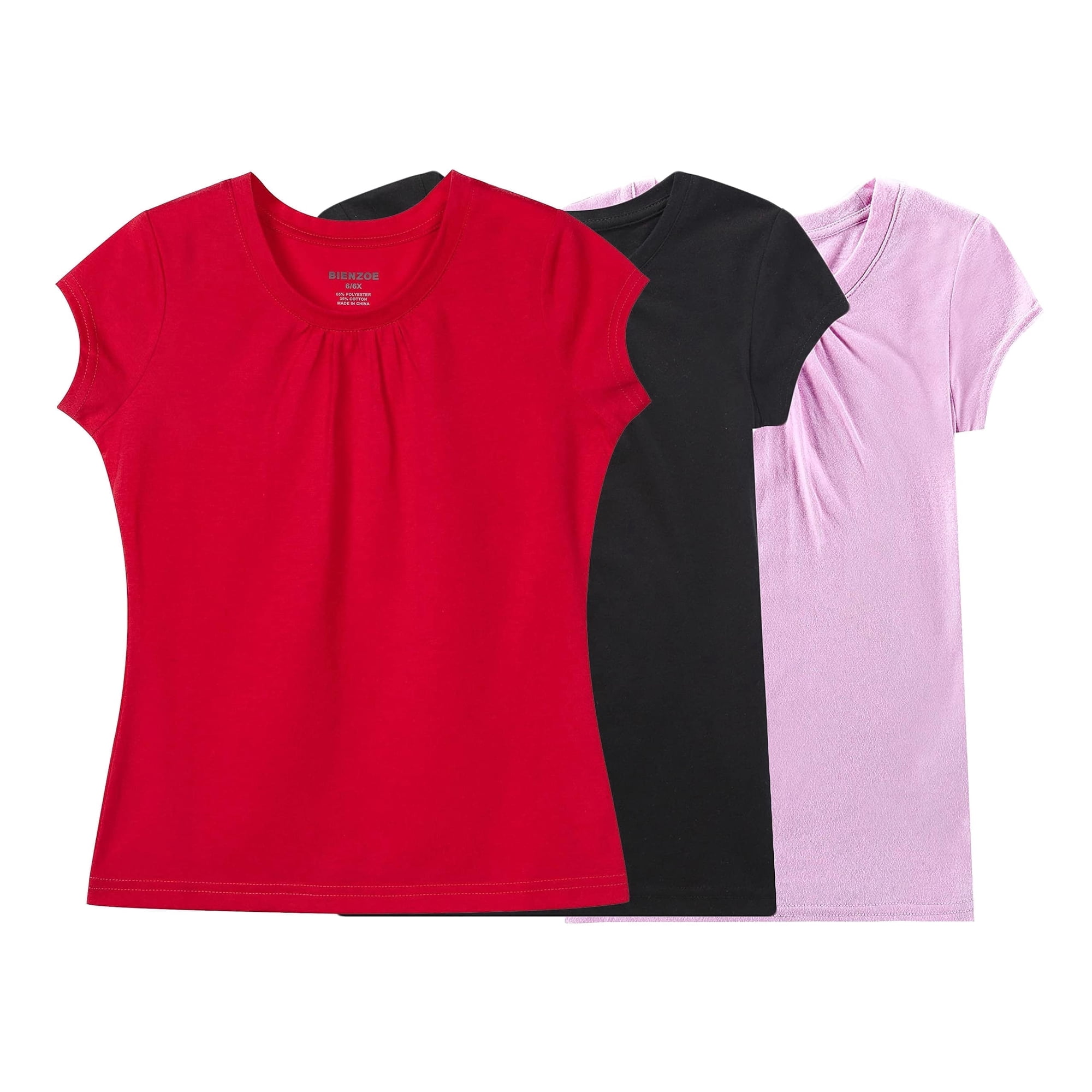 Click here for Bienzoe Girls Breathable Quick-Dry T-Shirt Pack-F... prices