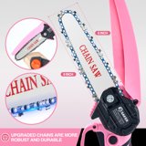Saker 4 Inch Pink Chainsaw Cordless, Portable Electric Handheld Chain ...