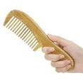 Onedor Handmade 100% Natural Green Sandalwood Hair Combs - Anti-Static ...