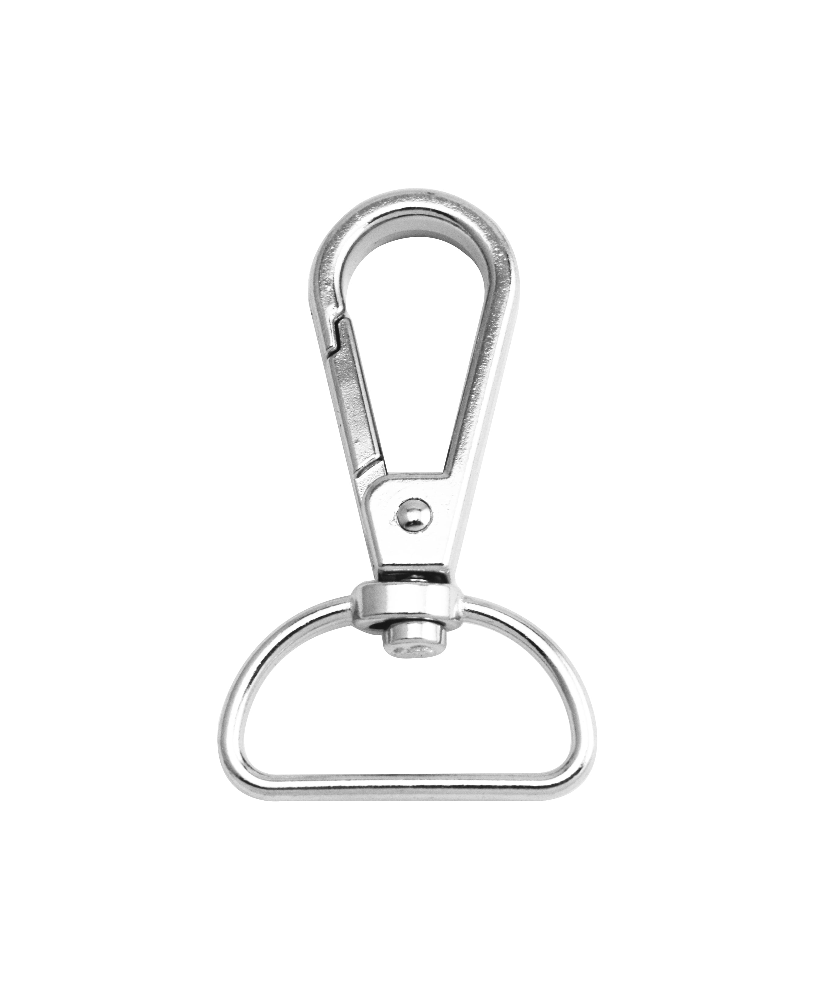 Fenggtonqii Silvery 1" Inner Diameter D Ring Lobster Clasps Swivel Snap ...