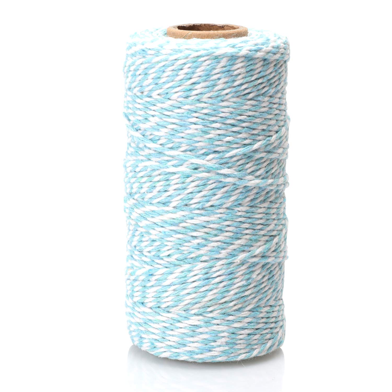 Cotton Bakers Twine,Packing String Baby Blue & White 328 Feet 2mm for ...