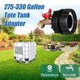 275-330 Gallon IBC Tote Tank Adapter 2.44'' Fine Thread Tote Tap + Lead ...