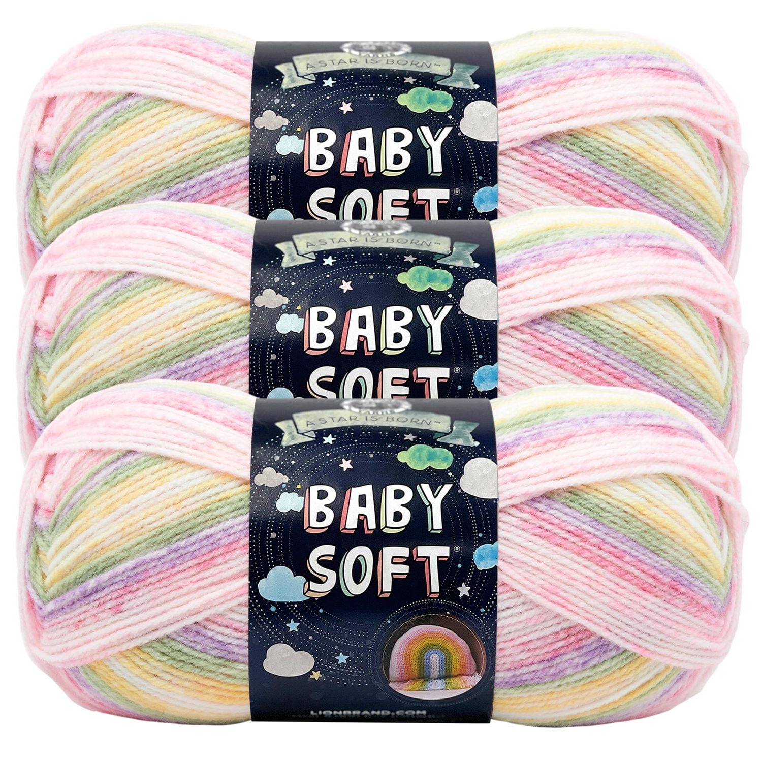 Click here for Lion Brand Baby Soft Yarn 3 Pack prices