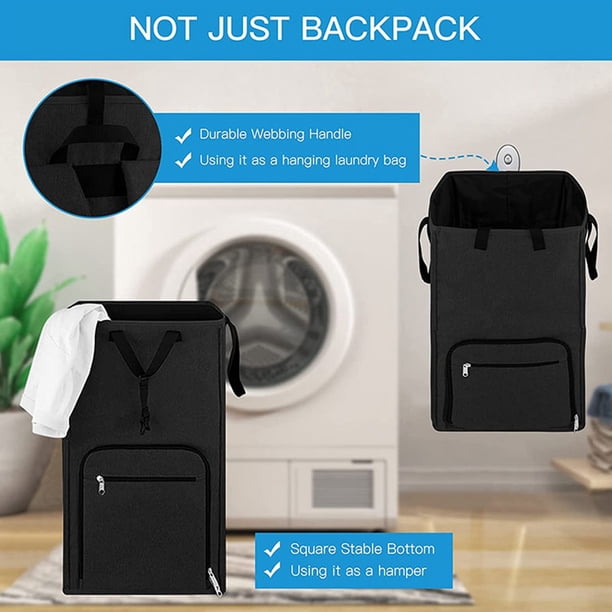 Large Laundry Backpack College, Camp Travel, Heavy Duty Laundry Bag ...