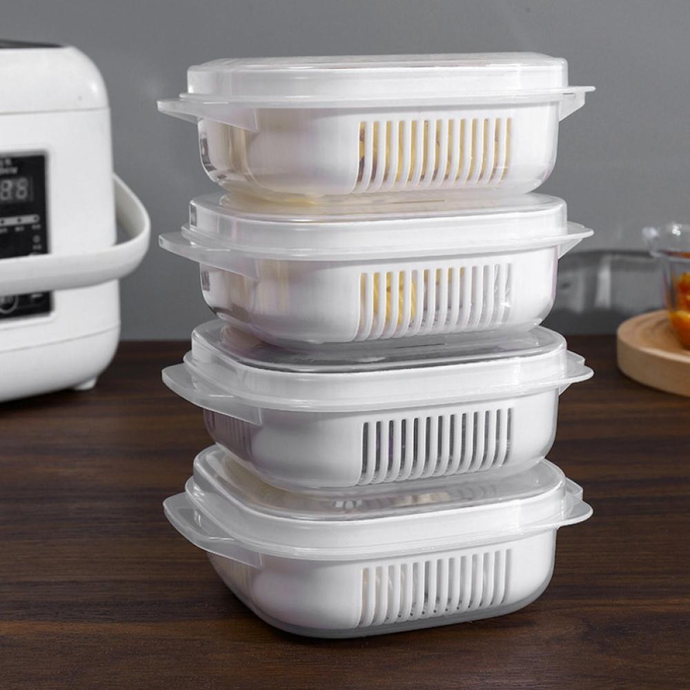 Meal Prep Container 4 Pack,Food Containers with Lids,Durable To Go ...