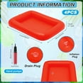 4 Pcs Summer Inflatable Serving Bar and a Hand Pump Ice Buffet Serving ...