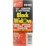B'n'M 13ft Black Widow Ready Rig, Telescopic Panfish Pole with Hook ...