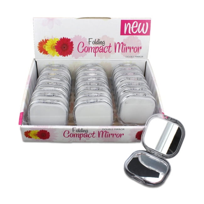 Folding Compact Mirror Display - Pack of 24 - Walmart.com