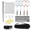 Penn Premium Outdoor Easy Setup Badminton Set with Net, 4 Rackets and ...