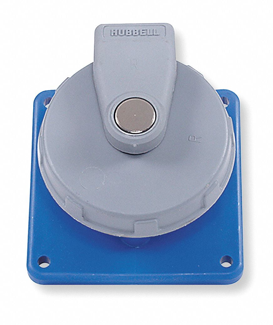 Hubbell WT Pn&Slv Rec,Blue,100 A;2Pl,Single HBL5100R9W - Walmart.com