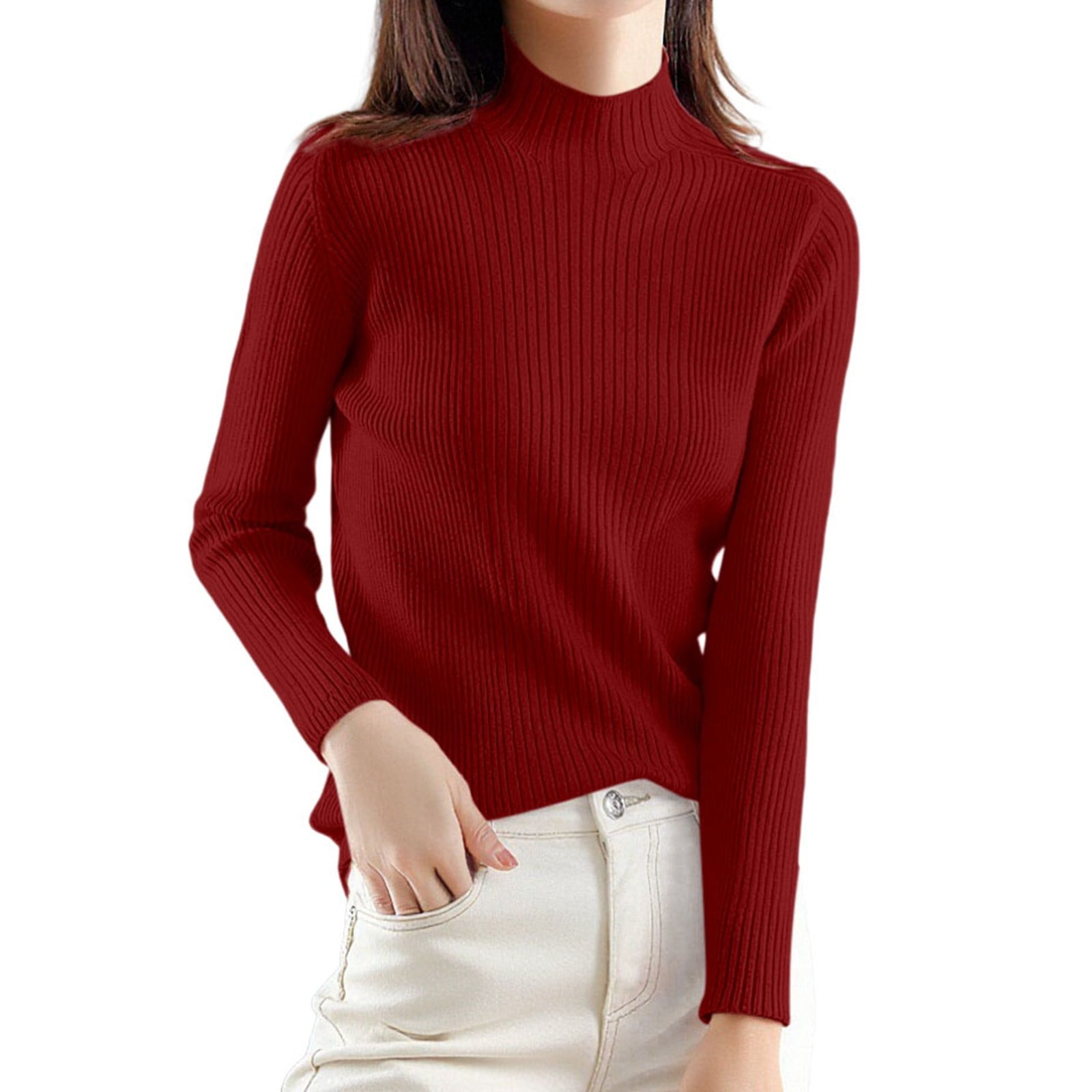 Click here for Chaochao Elegant Turtleneck Knit Pullover Long Sle... prices