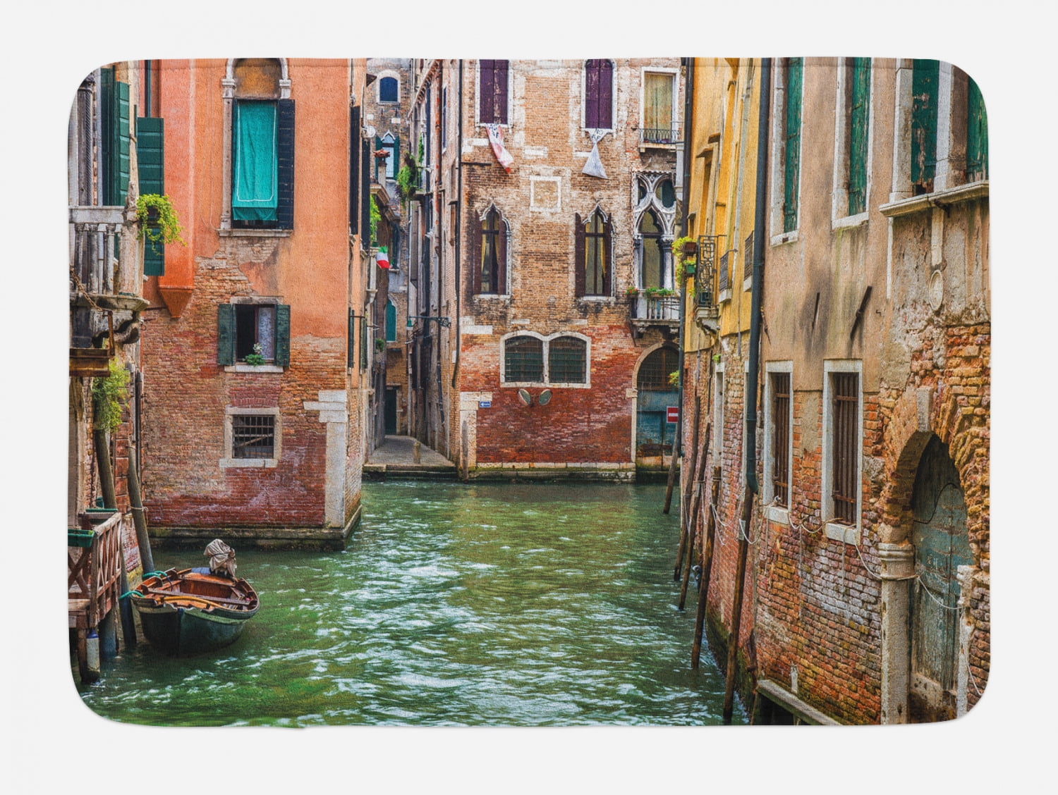 Venice Bath Mat, Italian City on Water Historical Landmark Famous ...