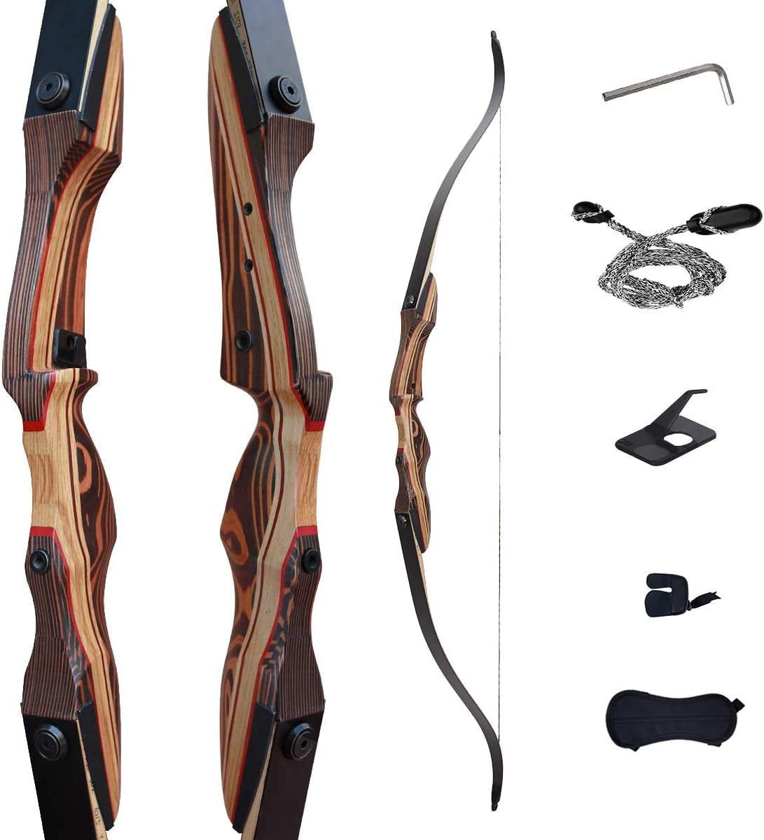 Deerseeker 62" Takedown Recurve Bow Archery for Hunting Targeting ...