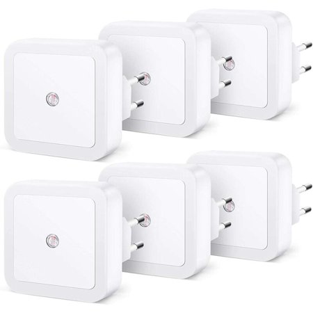 Automatic LED Kids Night Light Set of 6,Kids Night Light Lamp with ...