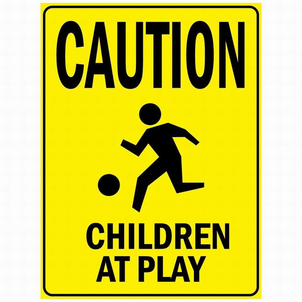 Click here for Unbranded Caution Children At Play Tin Decorative... prices