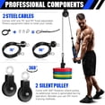 Pulley System, Weight Pulley System for Gym, Machine Attachment with 2 ...