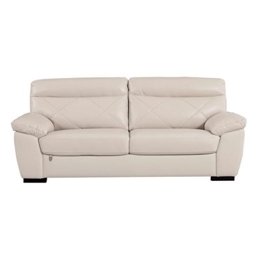 Maylo Comfortable Mid Century Modern Italian Leather Couch, Stain ...