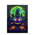 11.8IN Halloween Luminous Wall Sign, Glow-in-the-Dark Pumpkin Haunted ...