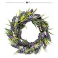 Current Spring Lavender Wreath - Large 16" Door Wreath, Polyester ...