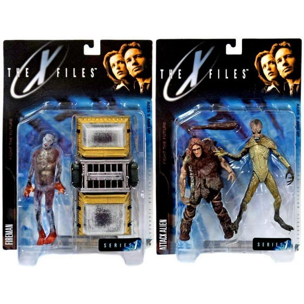 McFarlane The X-Files Fight the Future Fireman & Attack Alien Action ...