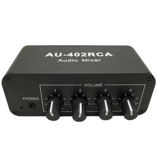 Multi-Source RCA Mixer Stereo Audio Reverberator Audio Switch Switcher 4 Input 2 Output Driver ...