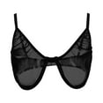 Lovskoo 2024 Women's Sheer Sheer Bras Unlined Underwire Lace Mesh Ultra ...
