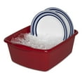 Sterilite 12 Qt. Kitchen Dish Tub Basin, Classic Red for Washing and ...