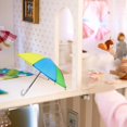 GASTROPOD 2pcs Mini Colorful Umbrella for Dolls,Cute Umbrellas Model ...