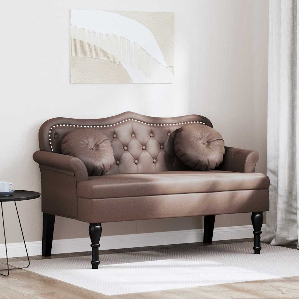Click here for Vidaxl Chesterfield Bench Brown 120.5 X 65 X 75 Cm... prices