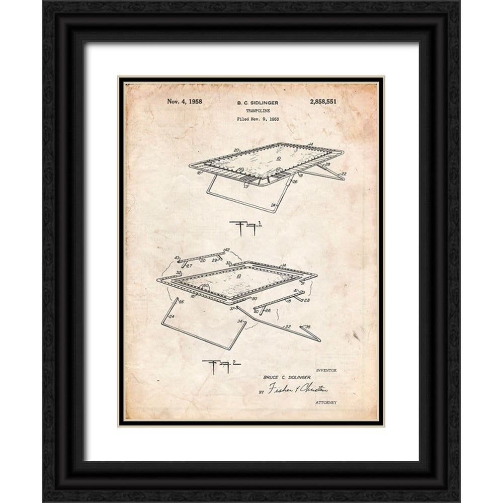 Borders, Cole 12x14 Black Ornate Wood Framed with Double Matting Museum ...