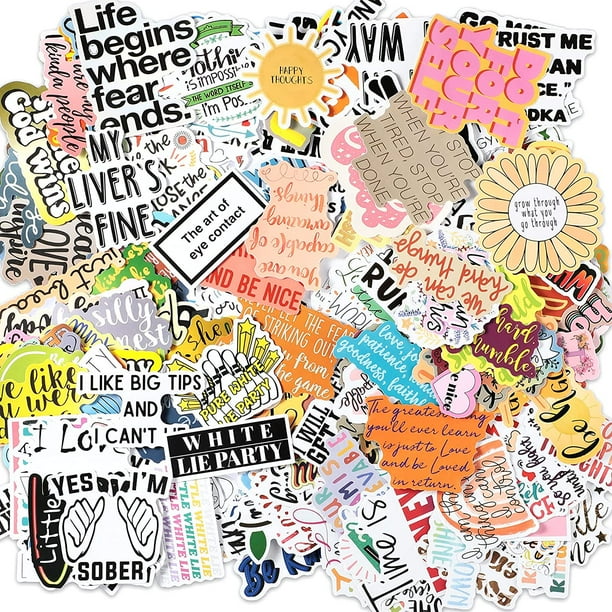400 Pieces Motivational Sticker Inspirational Quotes Stickers Laptop ...