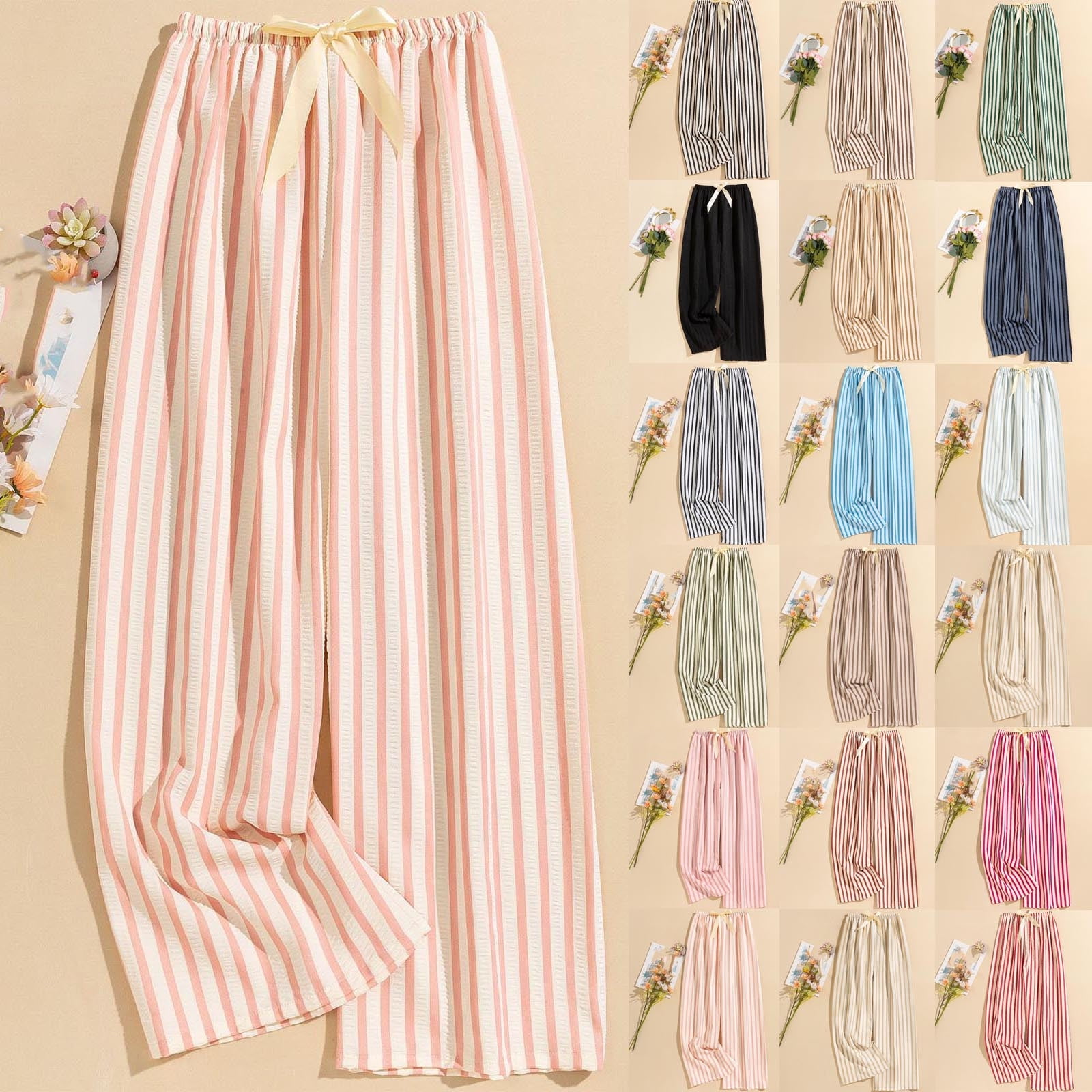 Click here for Voaveke Wide Leg Pants Woman flowy Pants For Women... prices