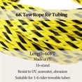 60FT Boat Tow Rope for Tubing, Tube Boating Ropes Heavy Duty Thick for ...