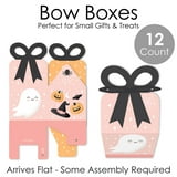 Big Dot of Happiness Pastel Halloween - Square Favor Gift Boxes - Pink ...