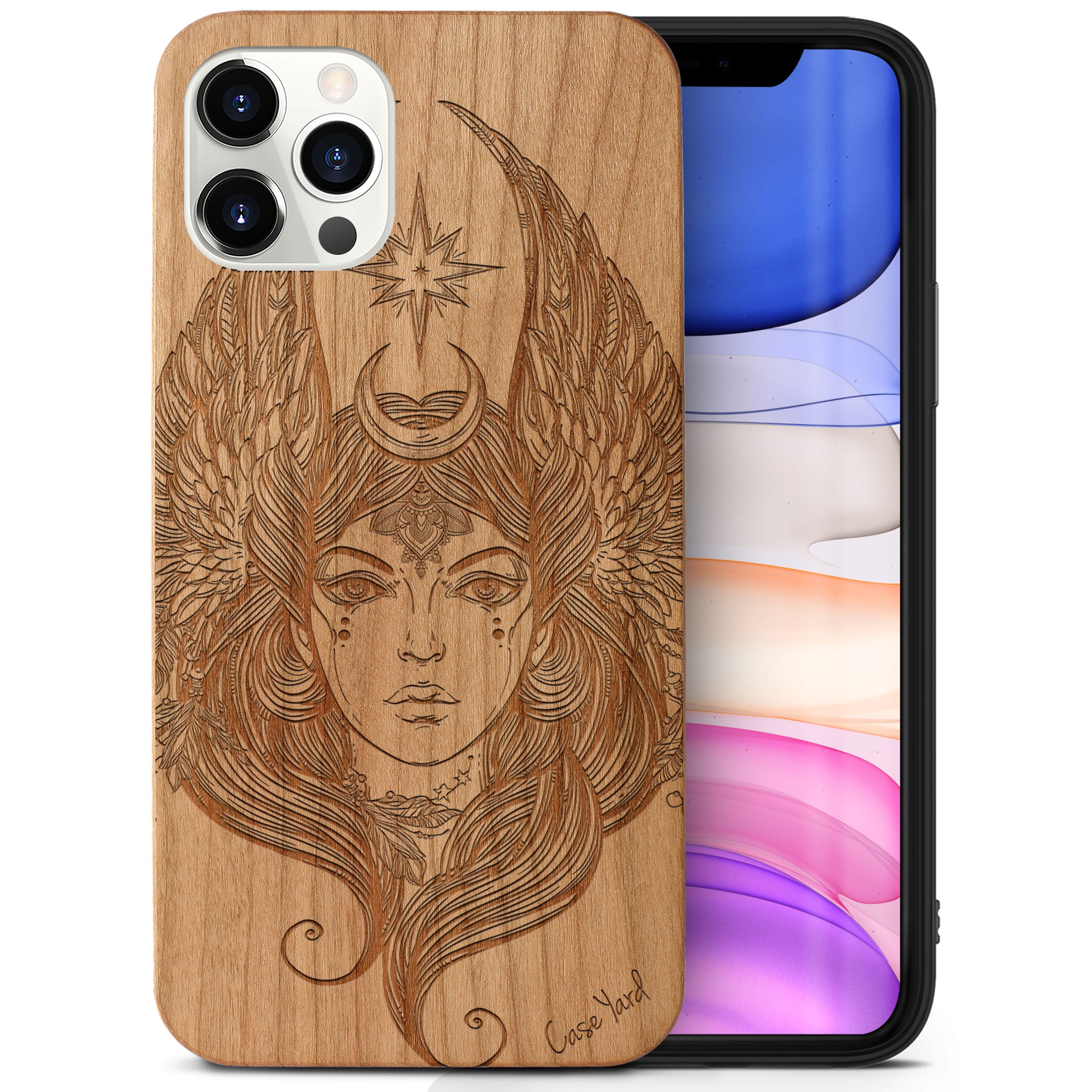 Case Yard Wooden Case Outside Soft TPU Silicone Slim Fit Shockproof ...
